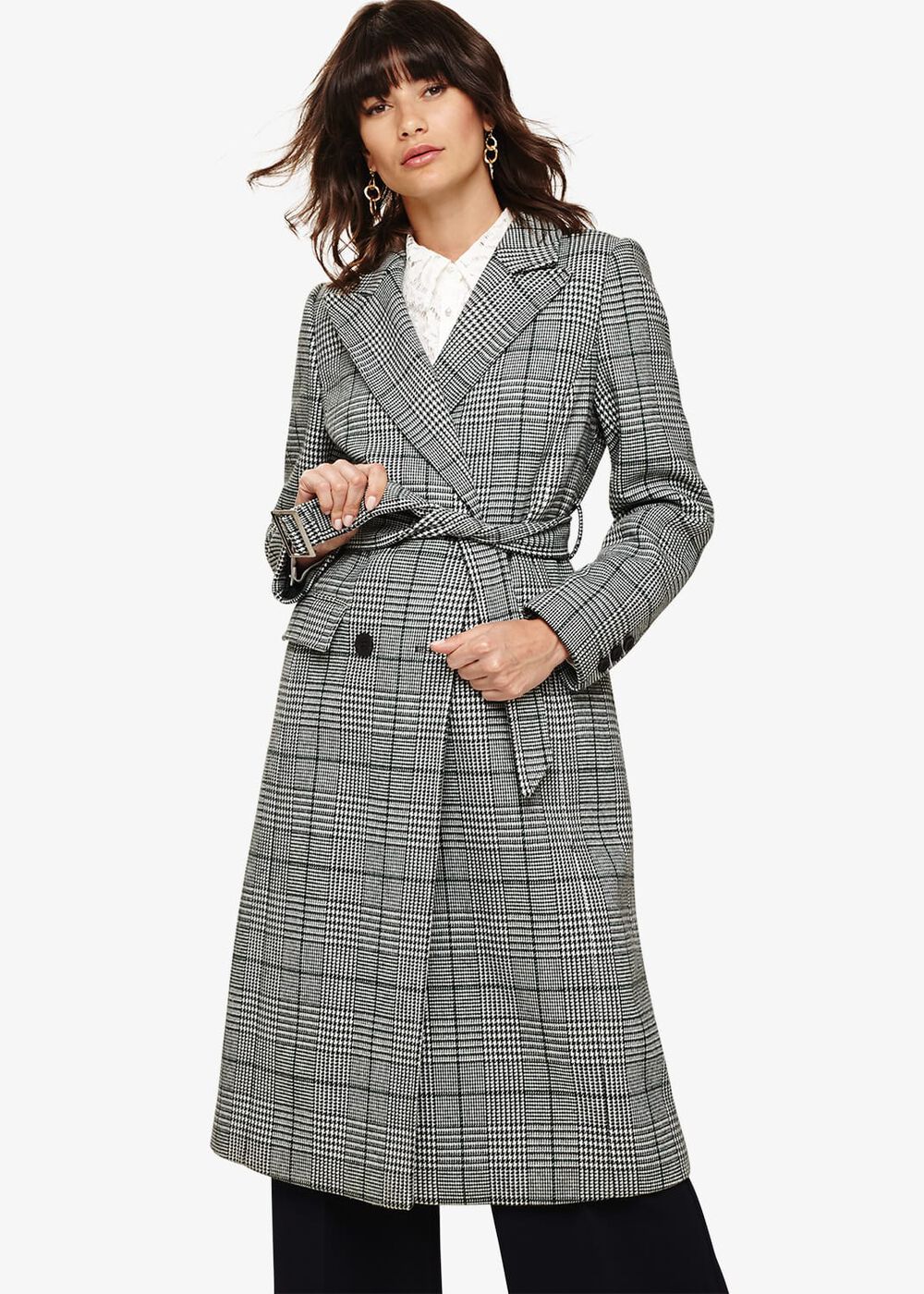 Carmel Check Trench Coat | Phase Eight UK