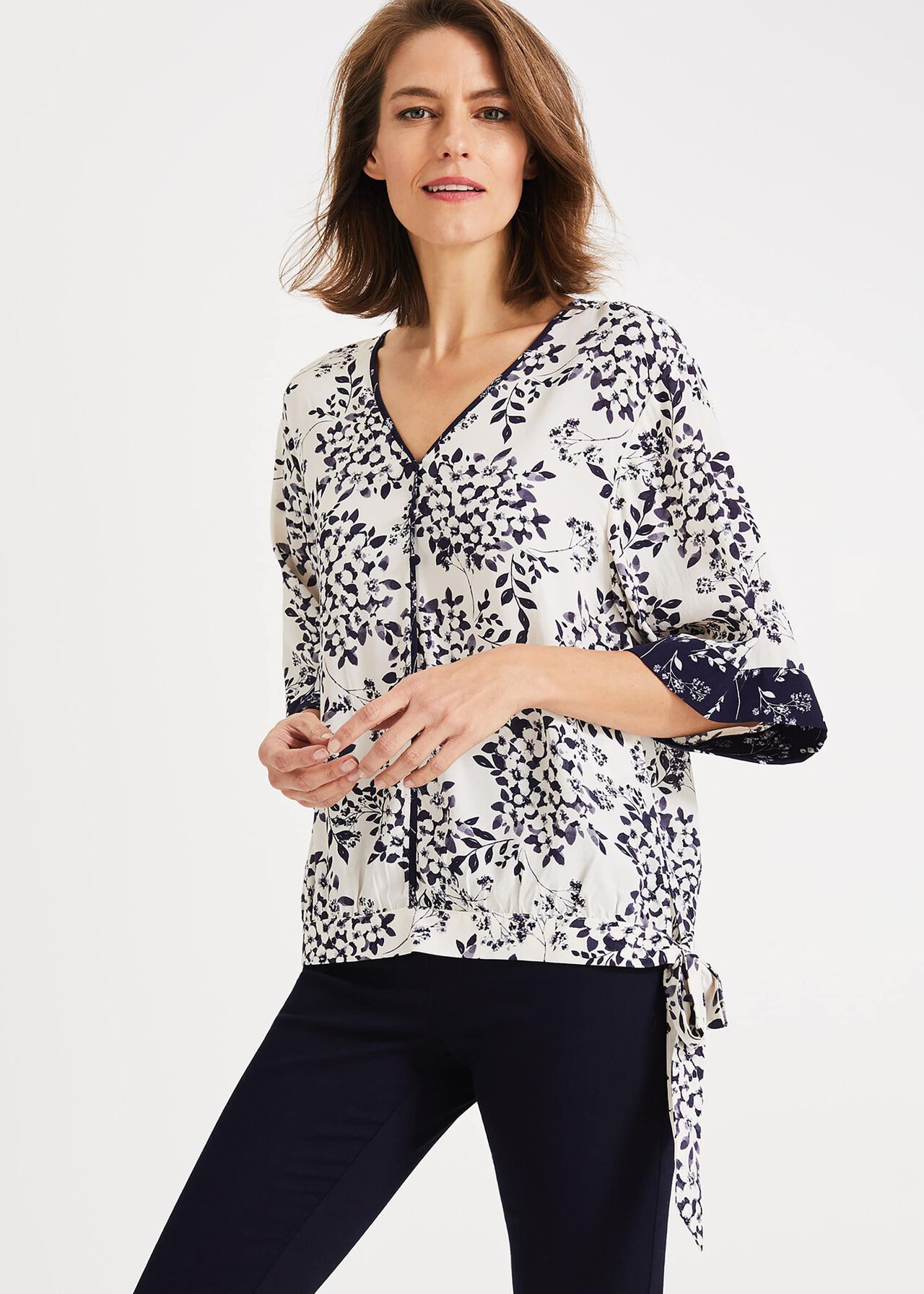 Adchaya Print Kimono Blouse | Phase Eight UK