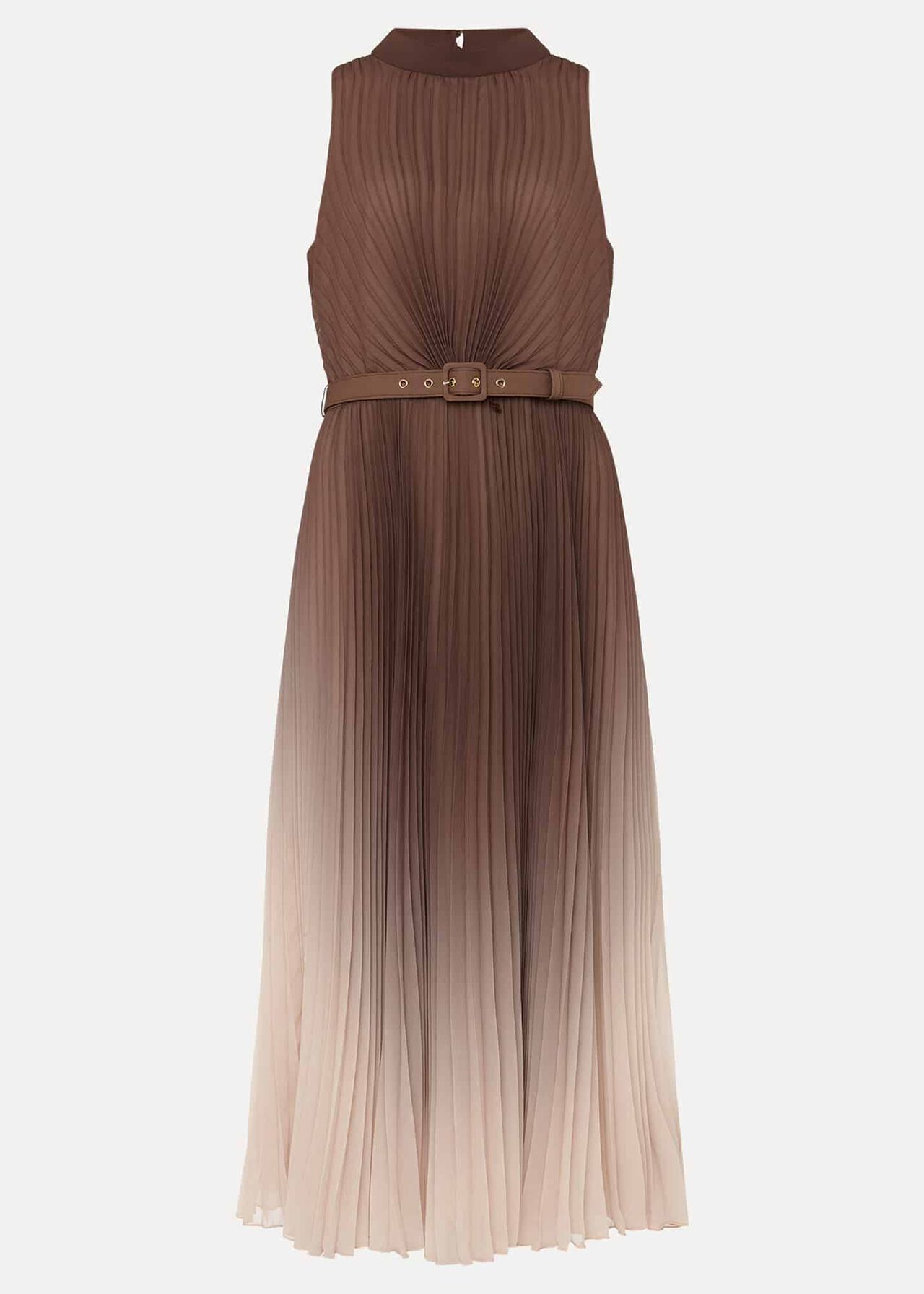 Simara Ombre Pleated Halterneck Dress Phase Eight