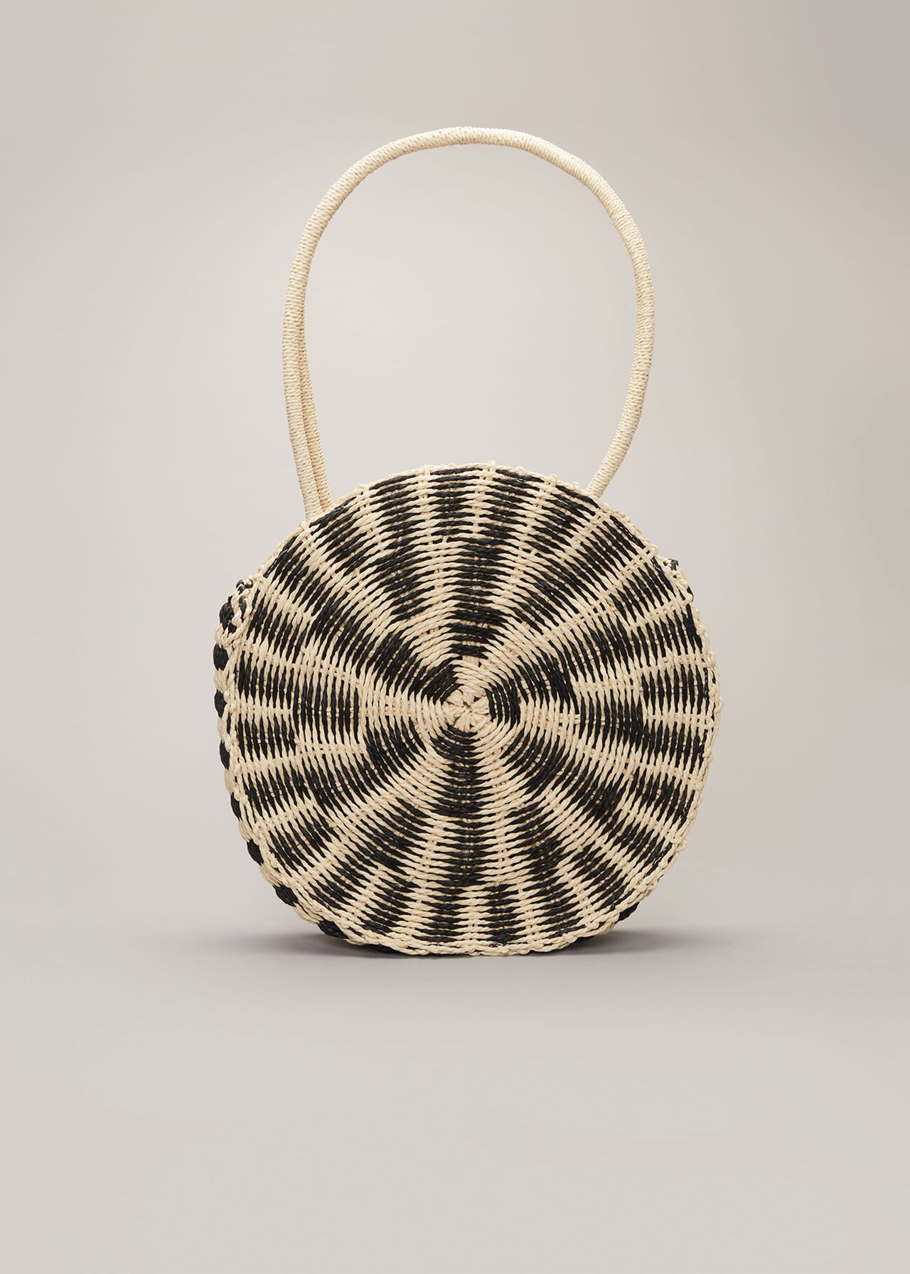 Sylvia Stripe Straw Bag