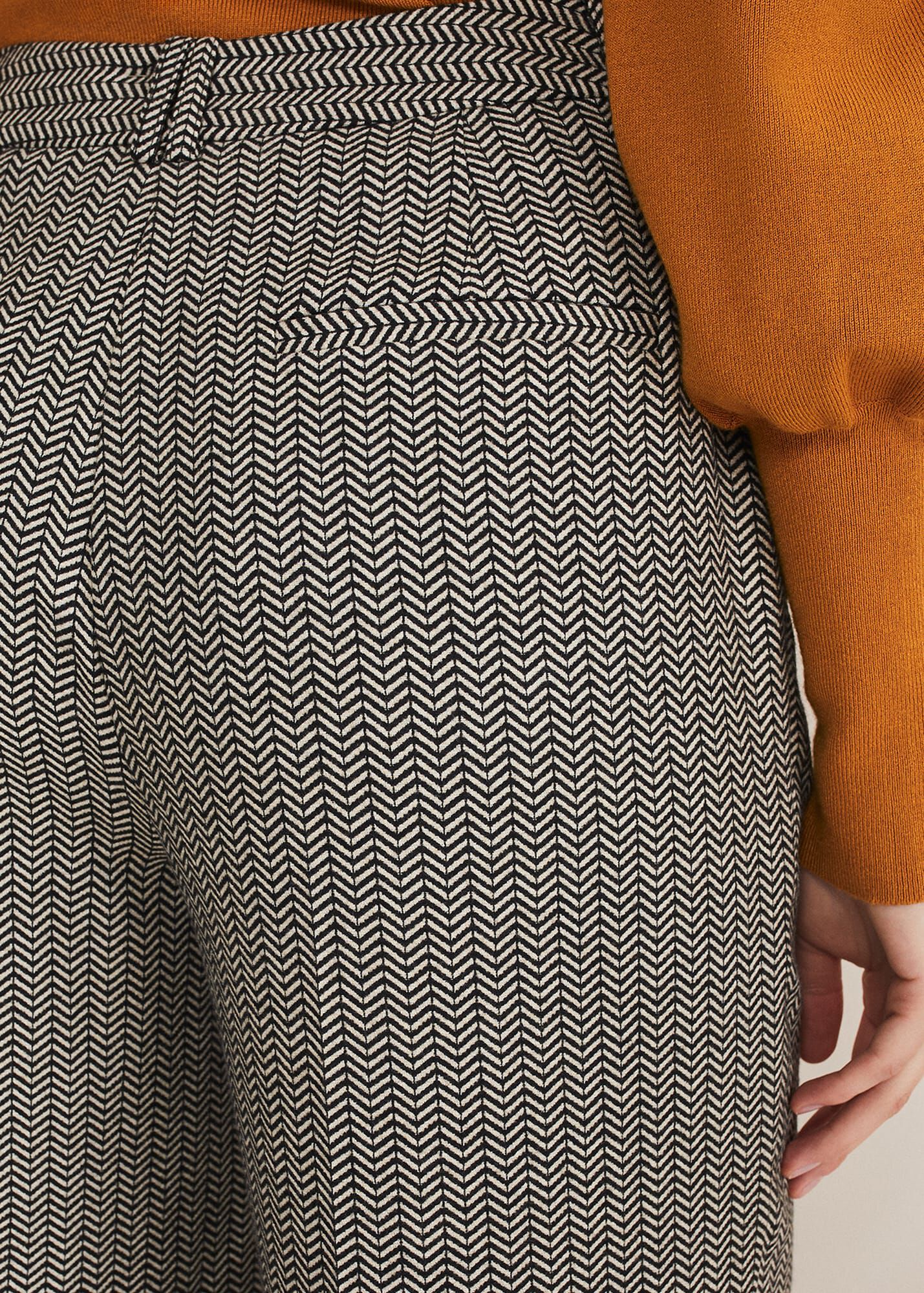 Nouria Herringbone Tapered Trouser | Phase Eight UK