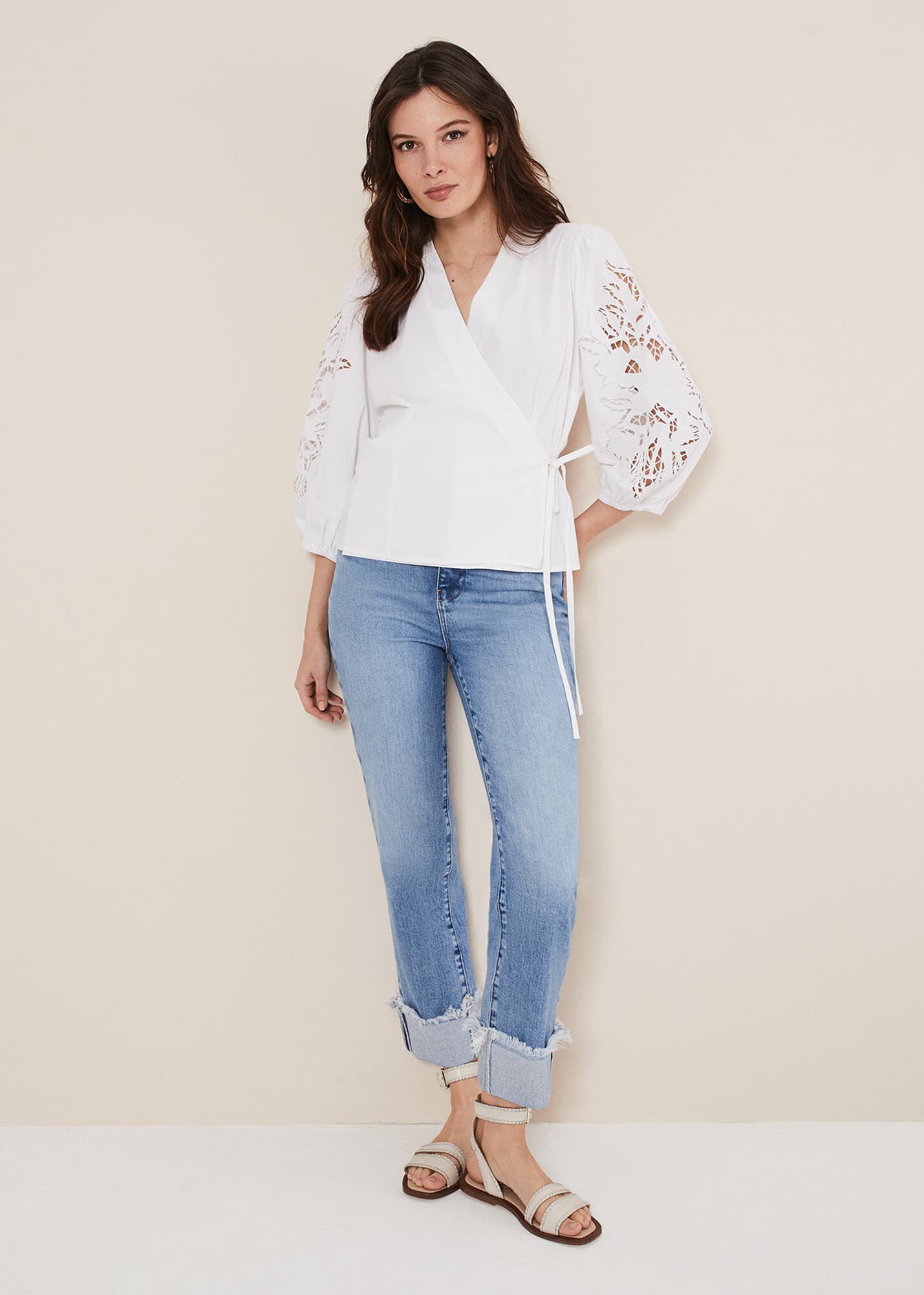 Kacey Broderie Blouse | Phase Eight UK