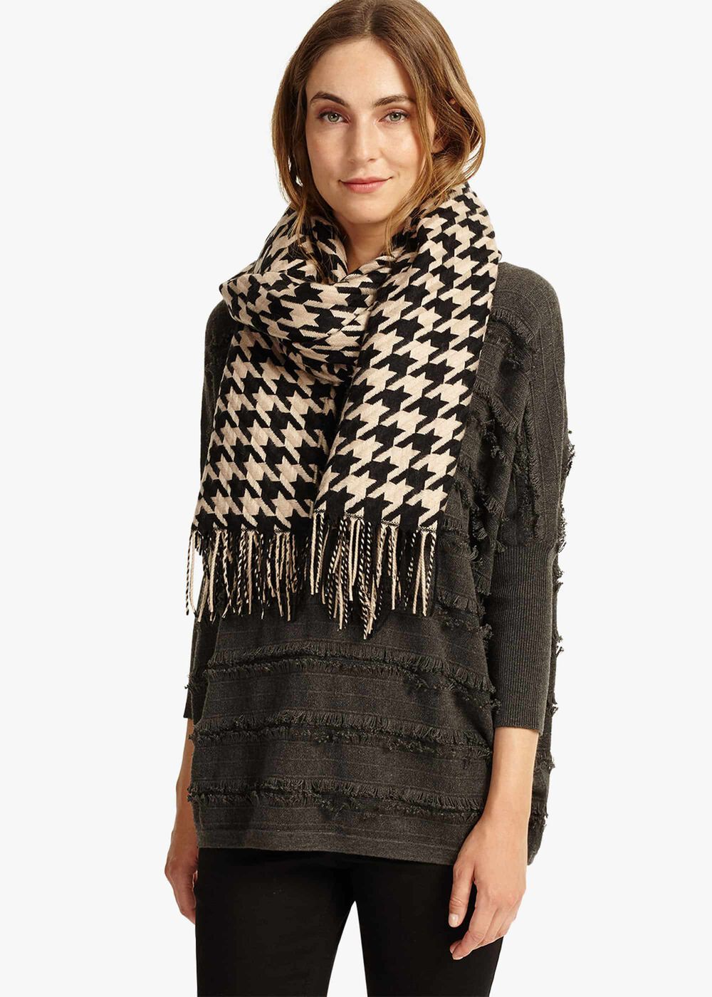 Madison Dogtooth Scarf | Phase Eight ROW