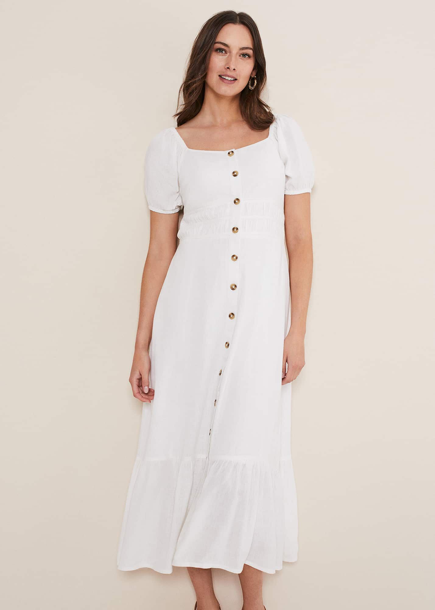 Maribella Linen Midi Dress | Phase Eight UK