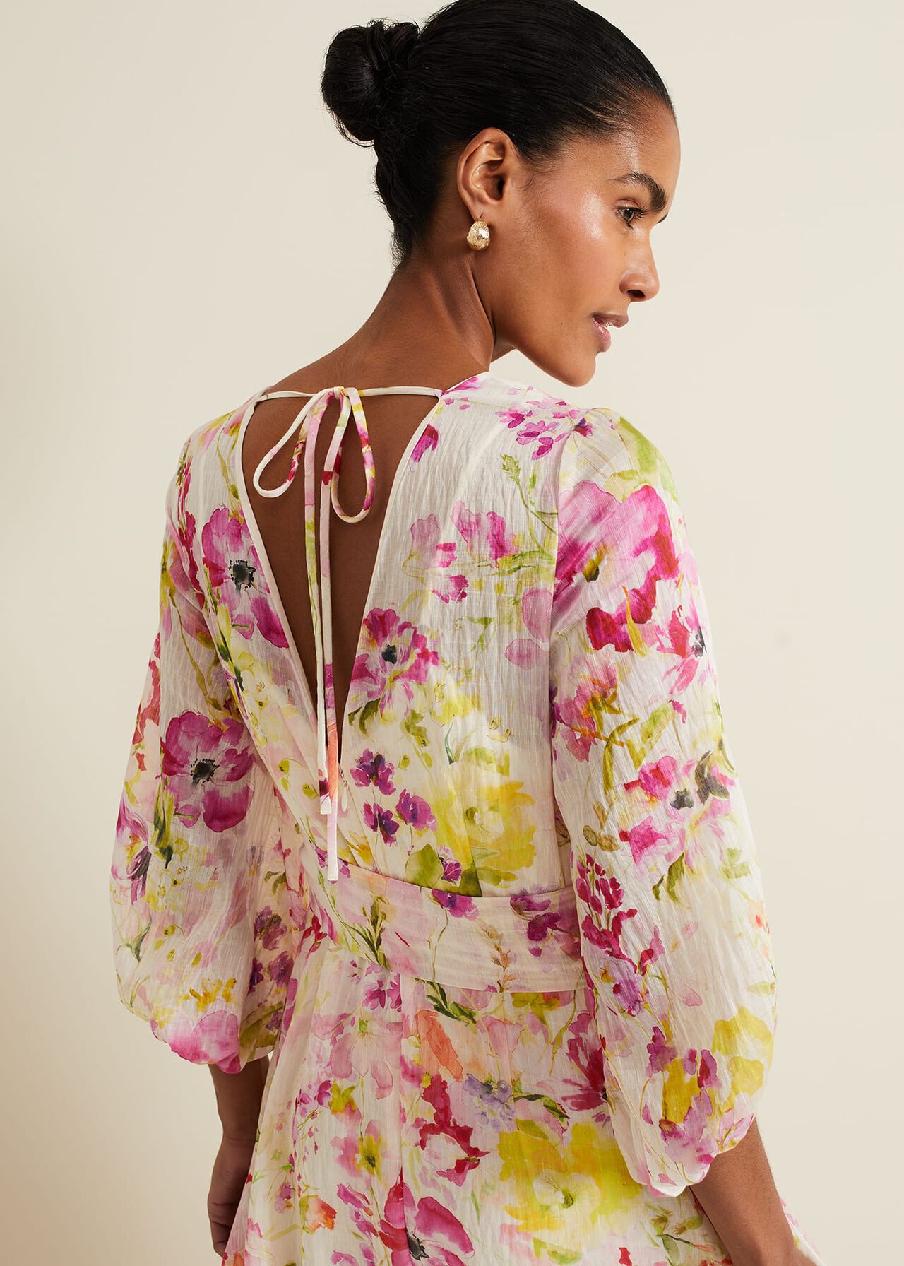 Clancy Floral Print Fit And Flare Dress | Phase Eight UK
