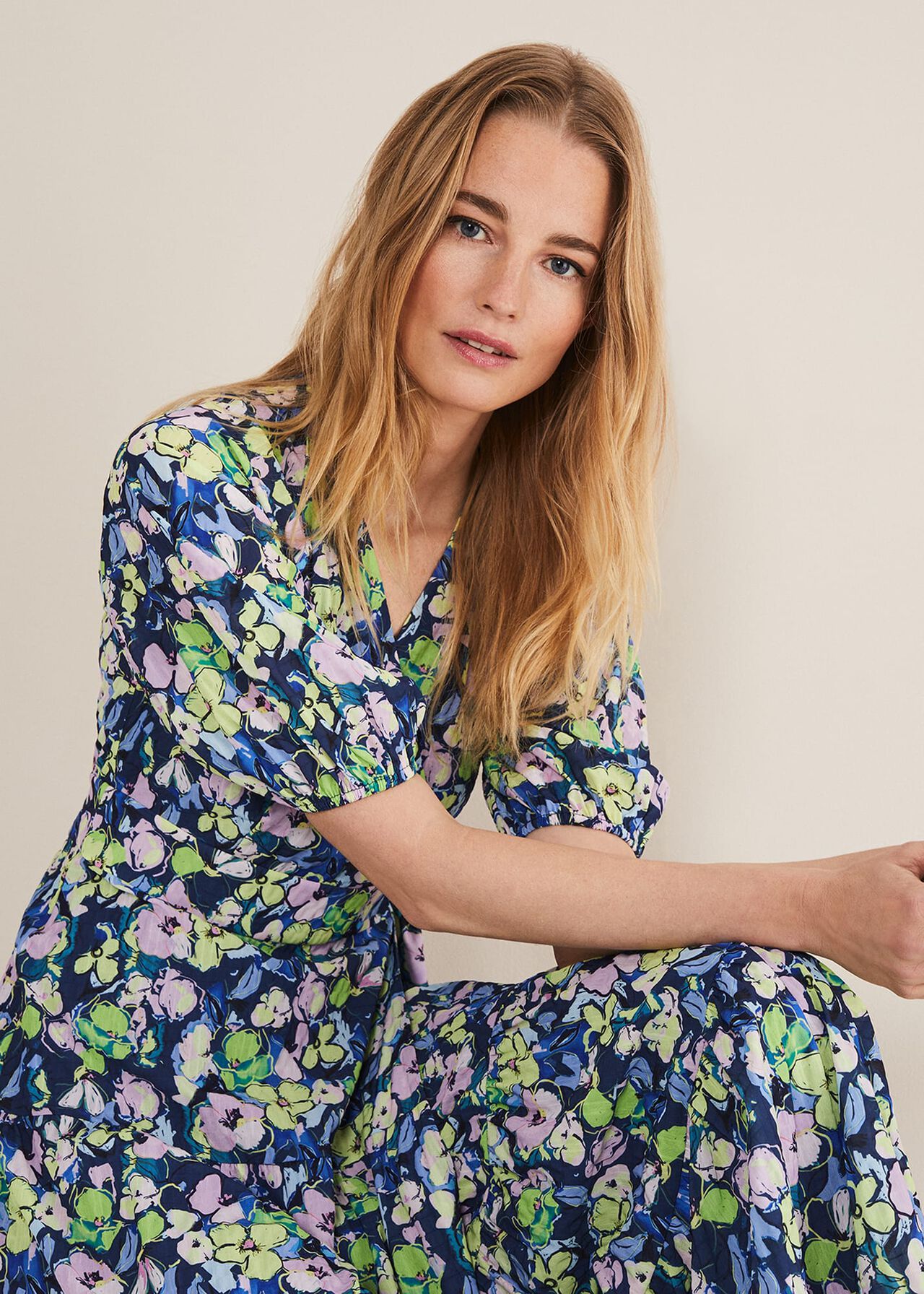 Morven Floral Print Maxi Dress