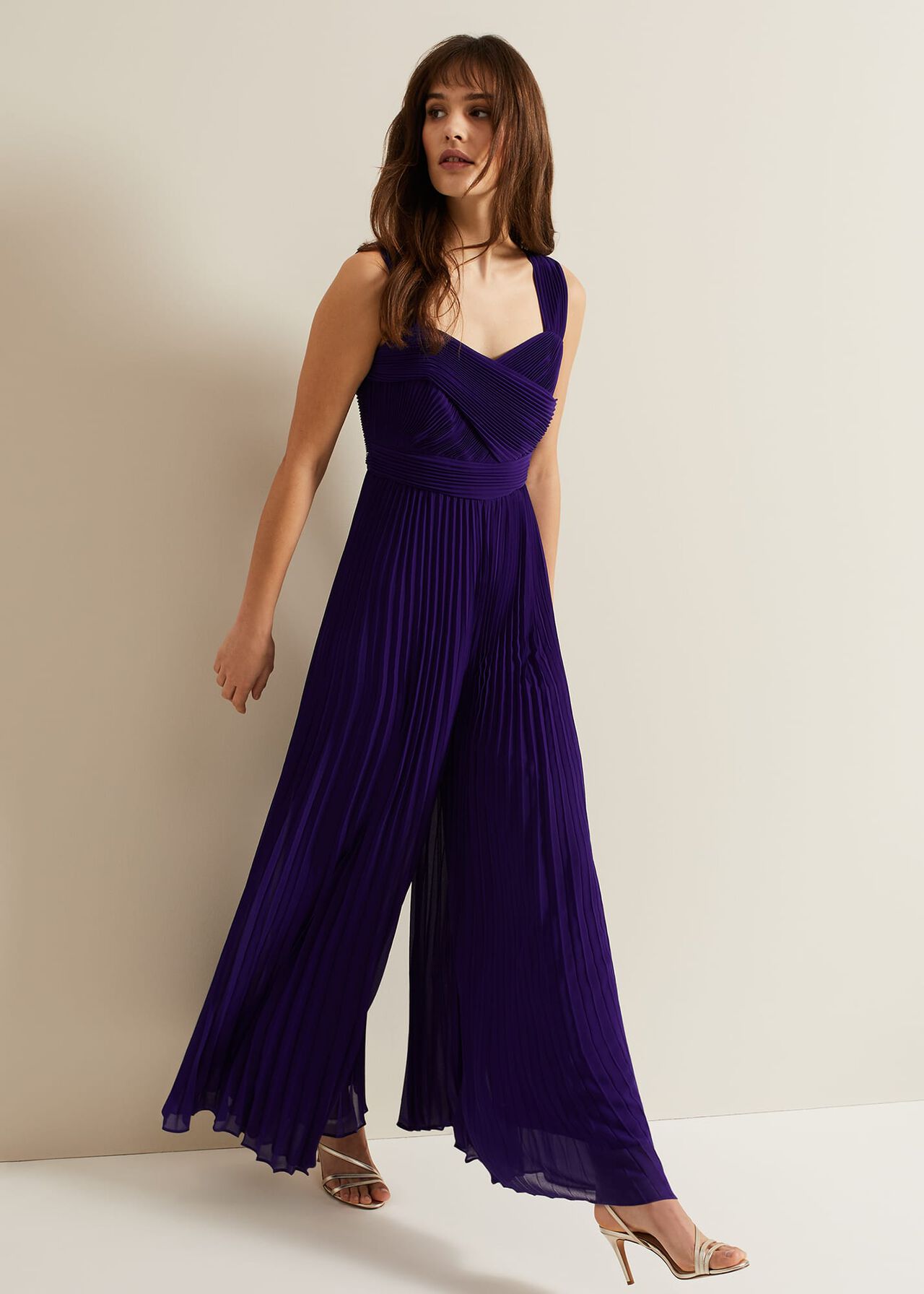 Lucia Pleated Bodice Jumpsuit | Phase Eight UK