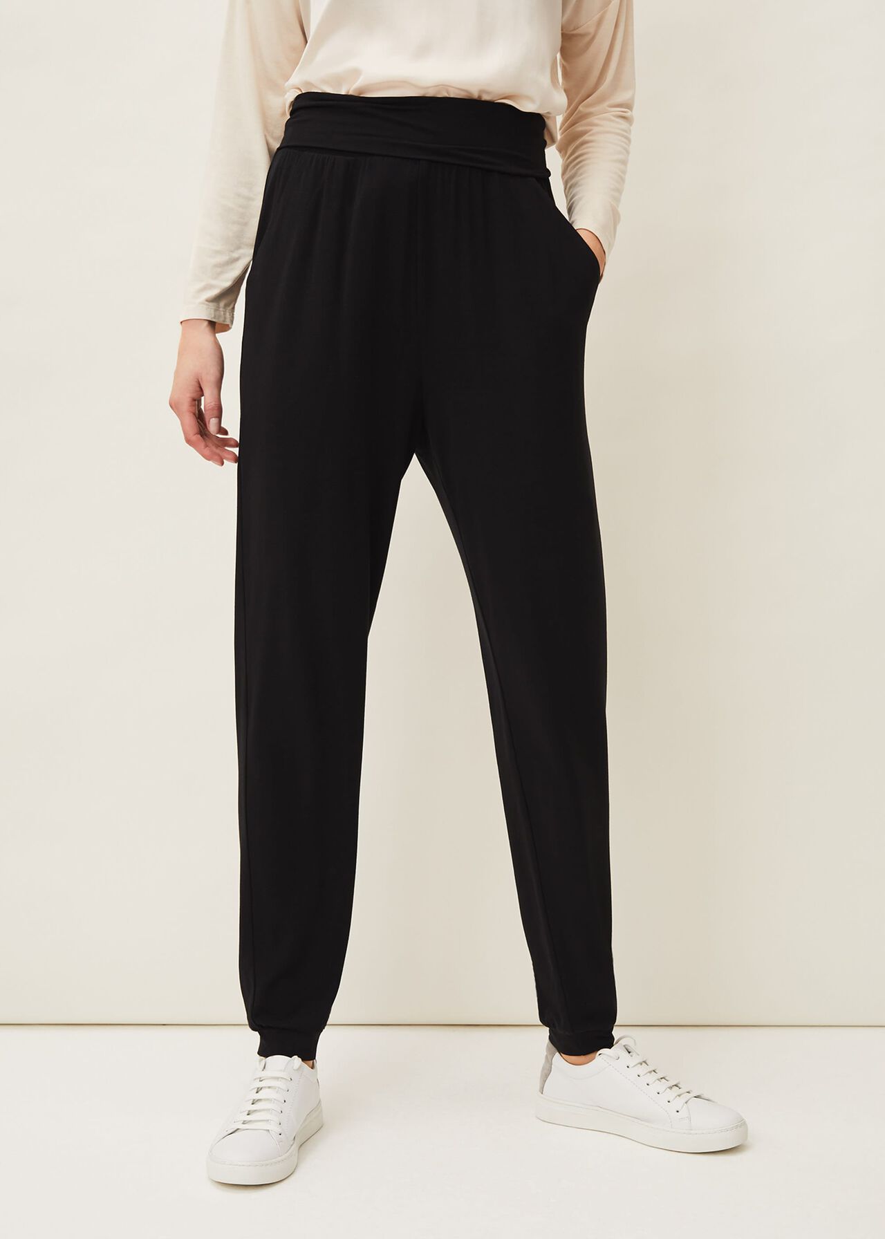 Soft Jersey Tapered Joggers | Phase Eight UK