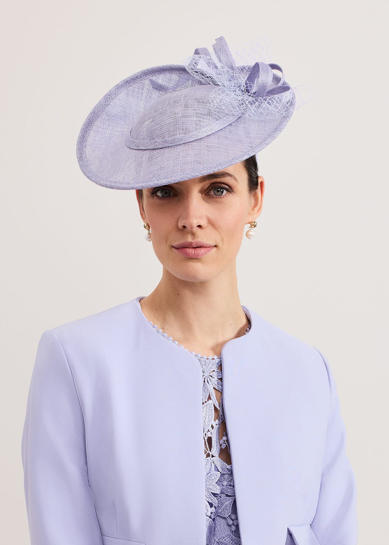 Blue Twist Back Bow Fascinator | Phase Eight UK