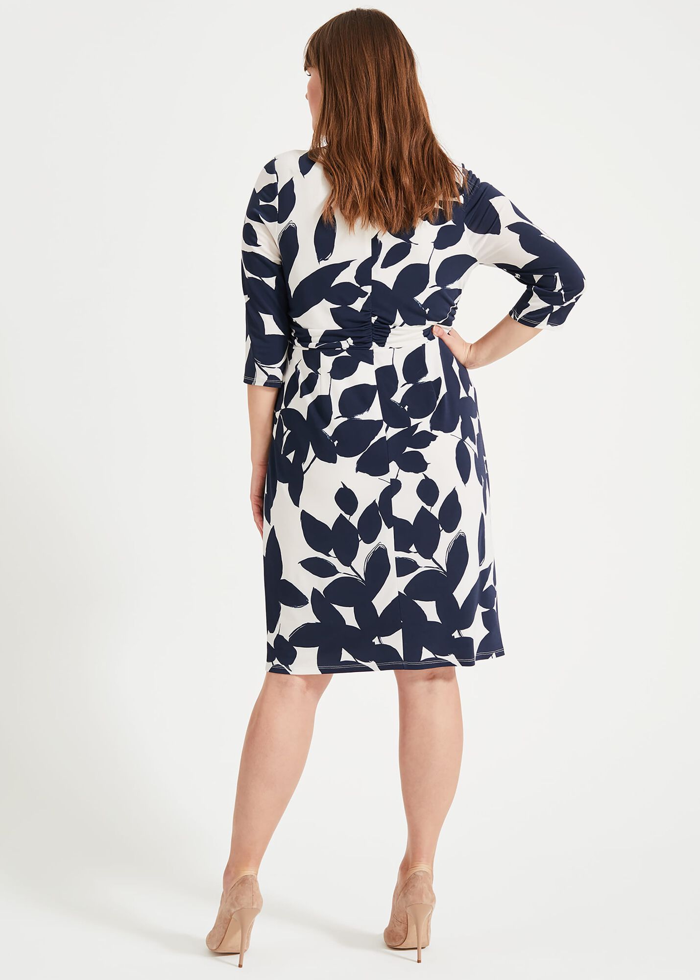 Lana Leaf Print Dress | Phase Eight UK