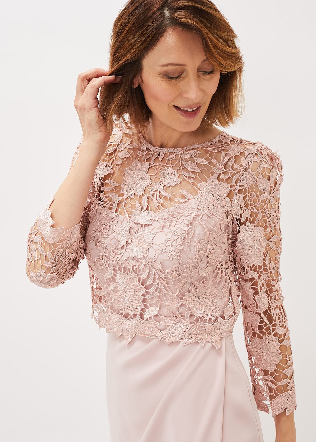 Adeline Double Layer Lace Dress | Phase Eight