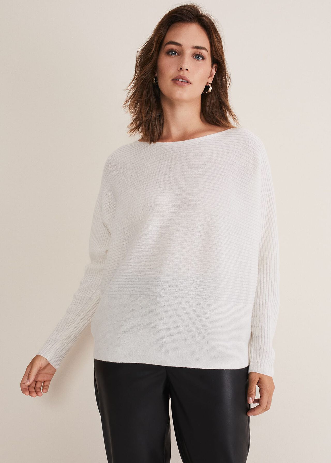 Isabella Ripple Wool Cashmere Jumper | Phase Eight UK