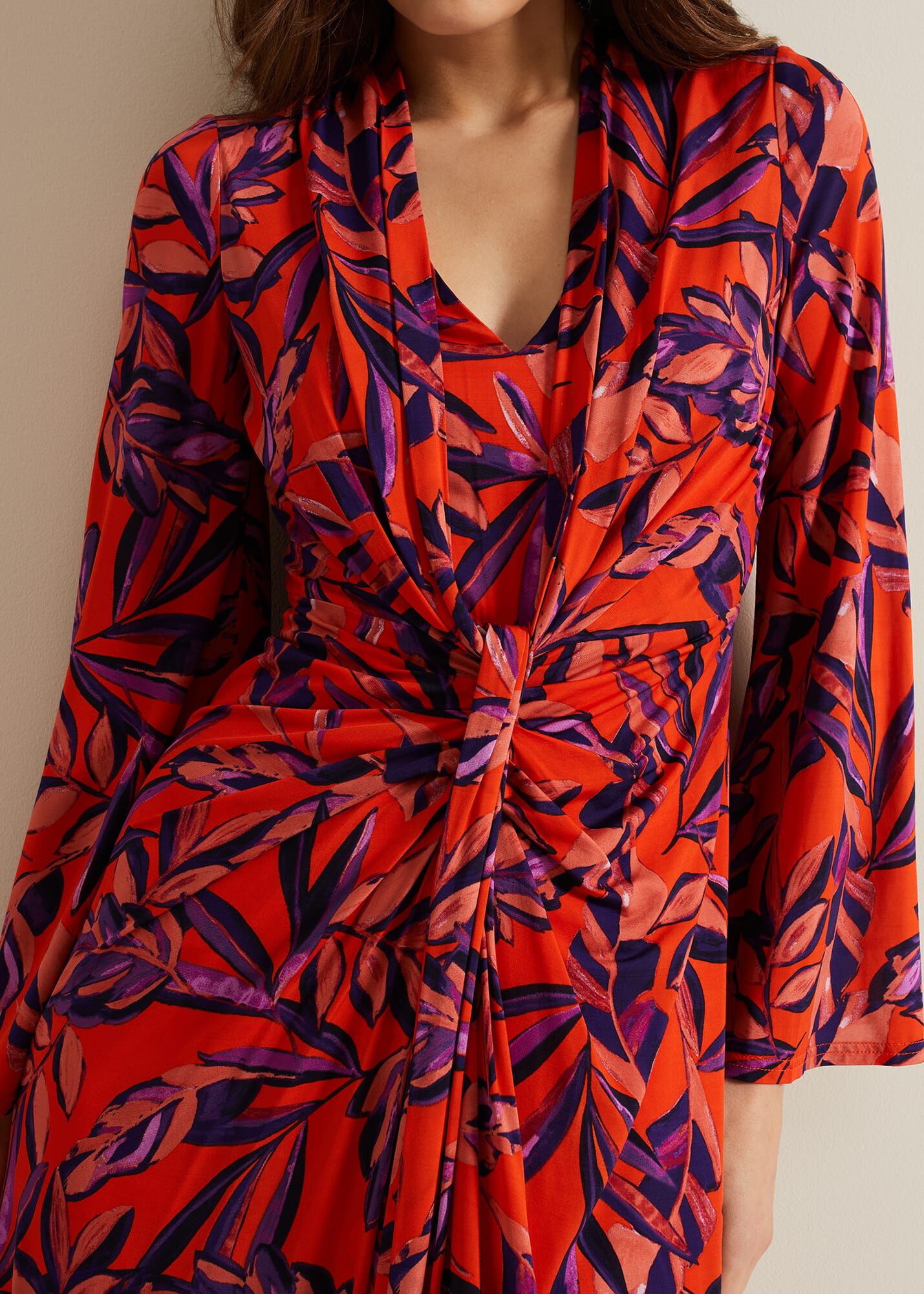 Briella Jersey Leaf Print Maxi Dress | Phase Eight UK