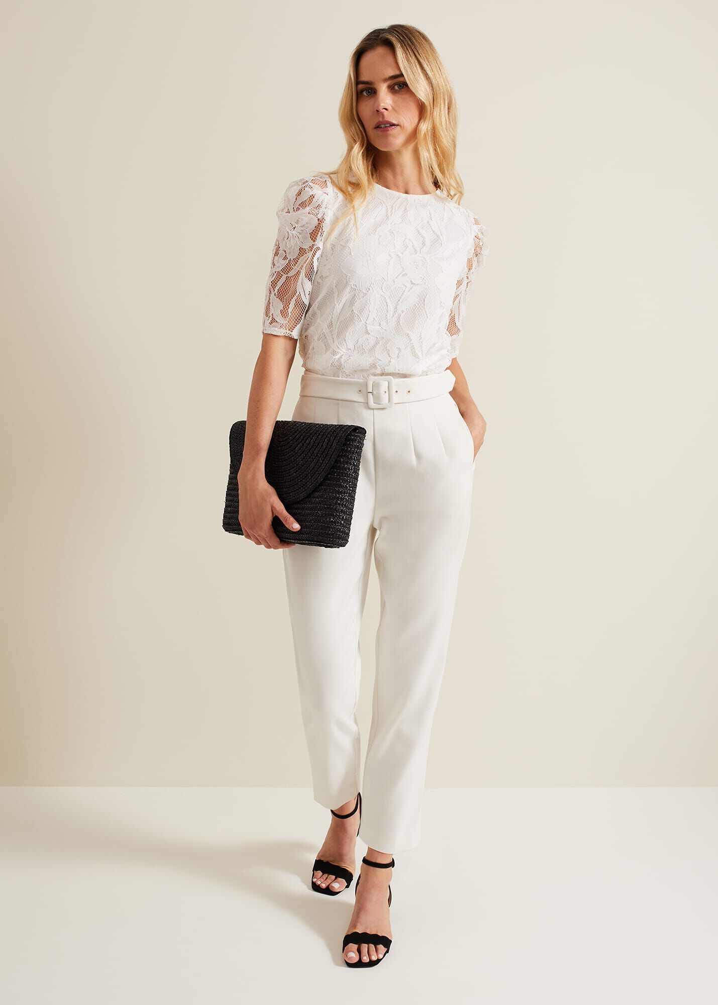 Kaycee Scallop Lace Top | Phase Eight UK