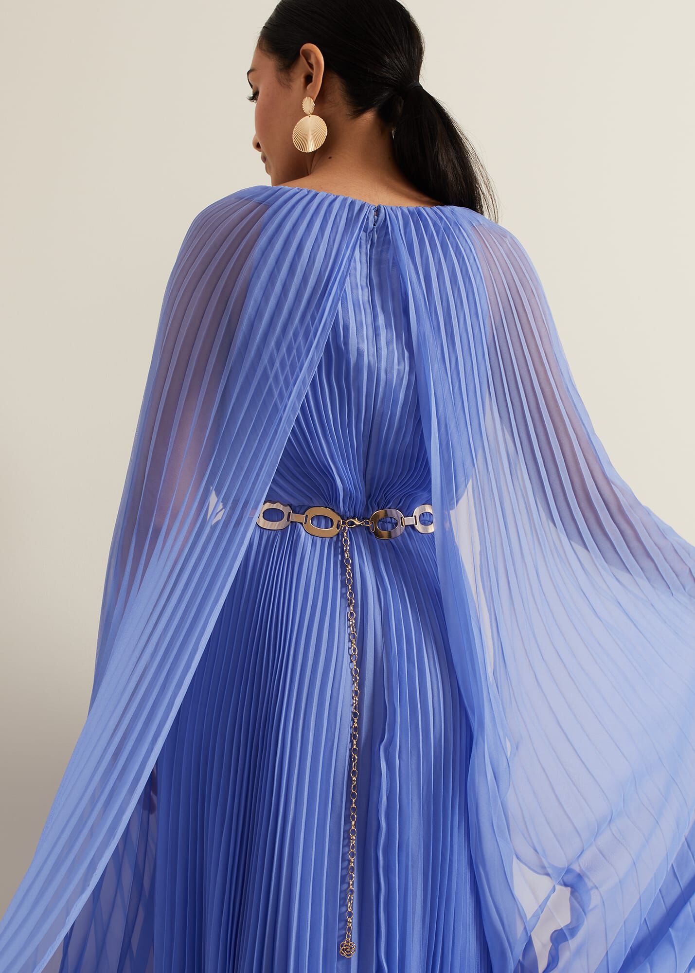 Petite Marren Blue Chiffon Maxi Dress | Phase Eight UK