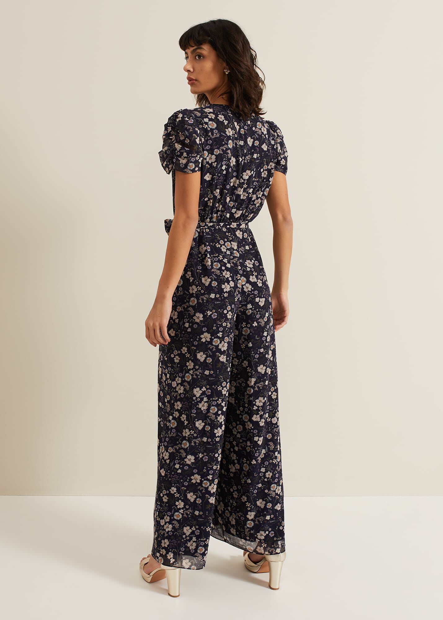 Helene Floral Print Jumpsuit | Phase Eight UK