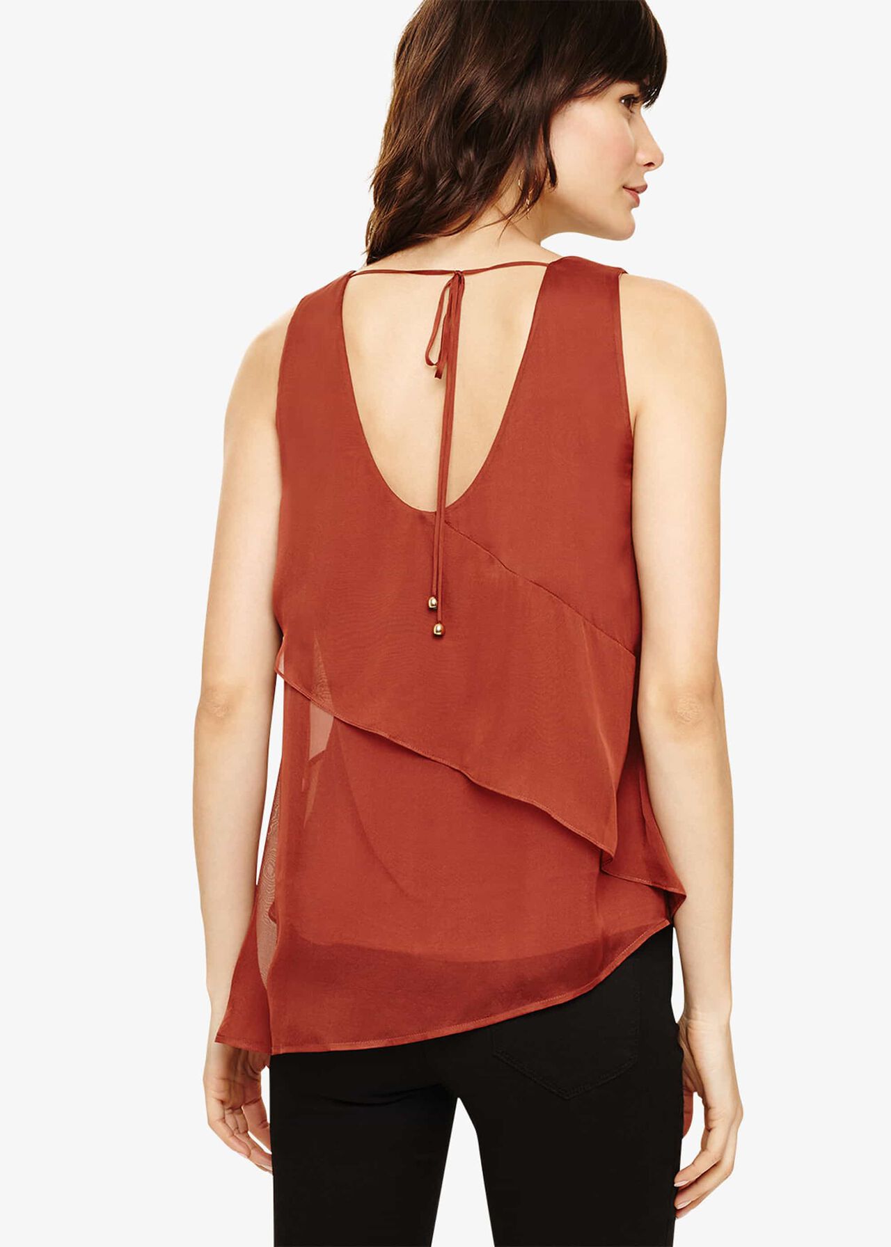 Kit Silk Tiered Blouse | Phase Eight
