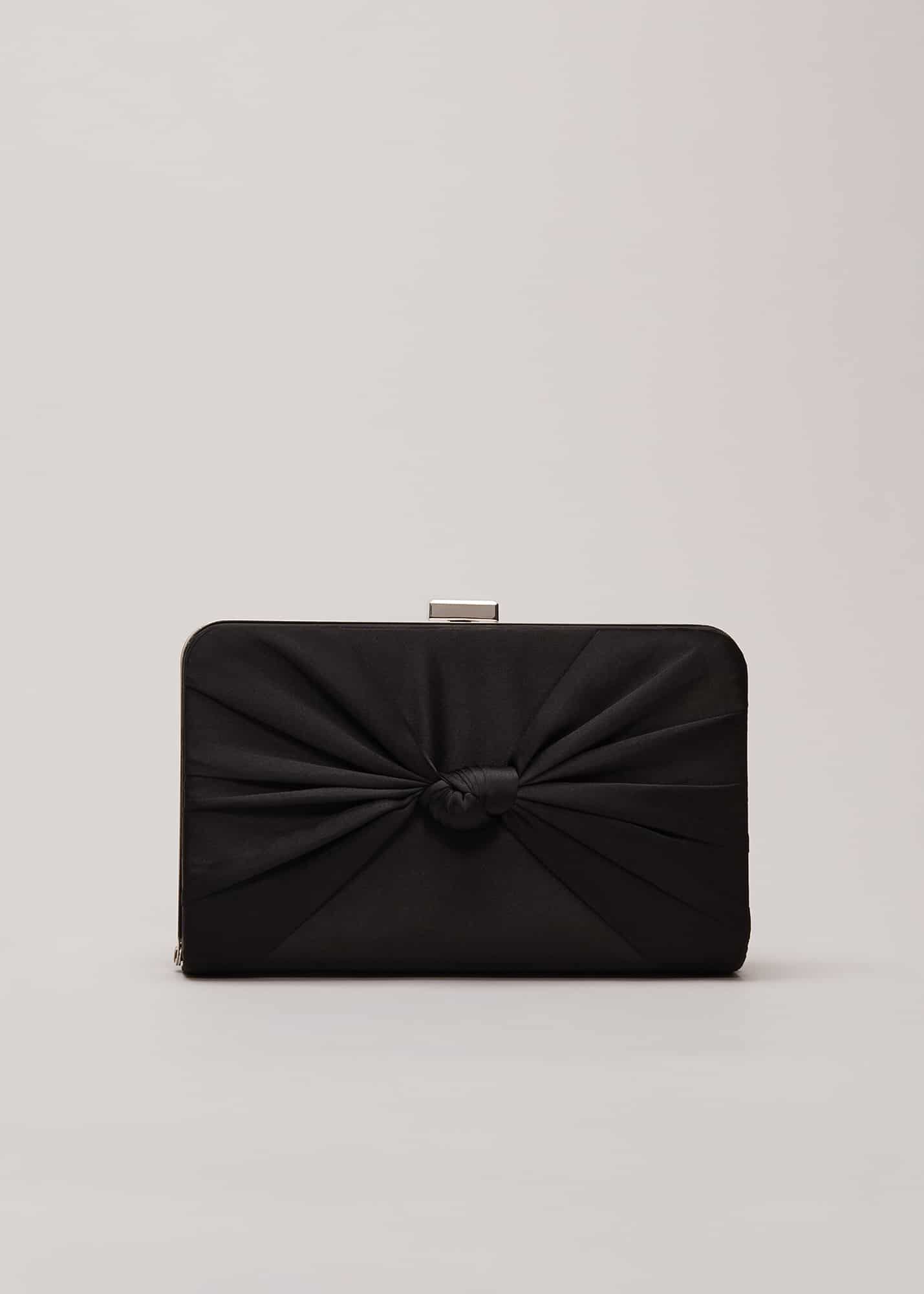 Light Blue Satin Clutch Box | Phase Eight UK