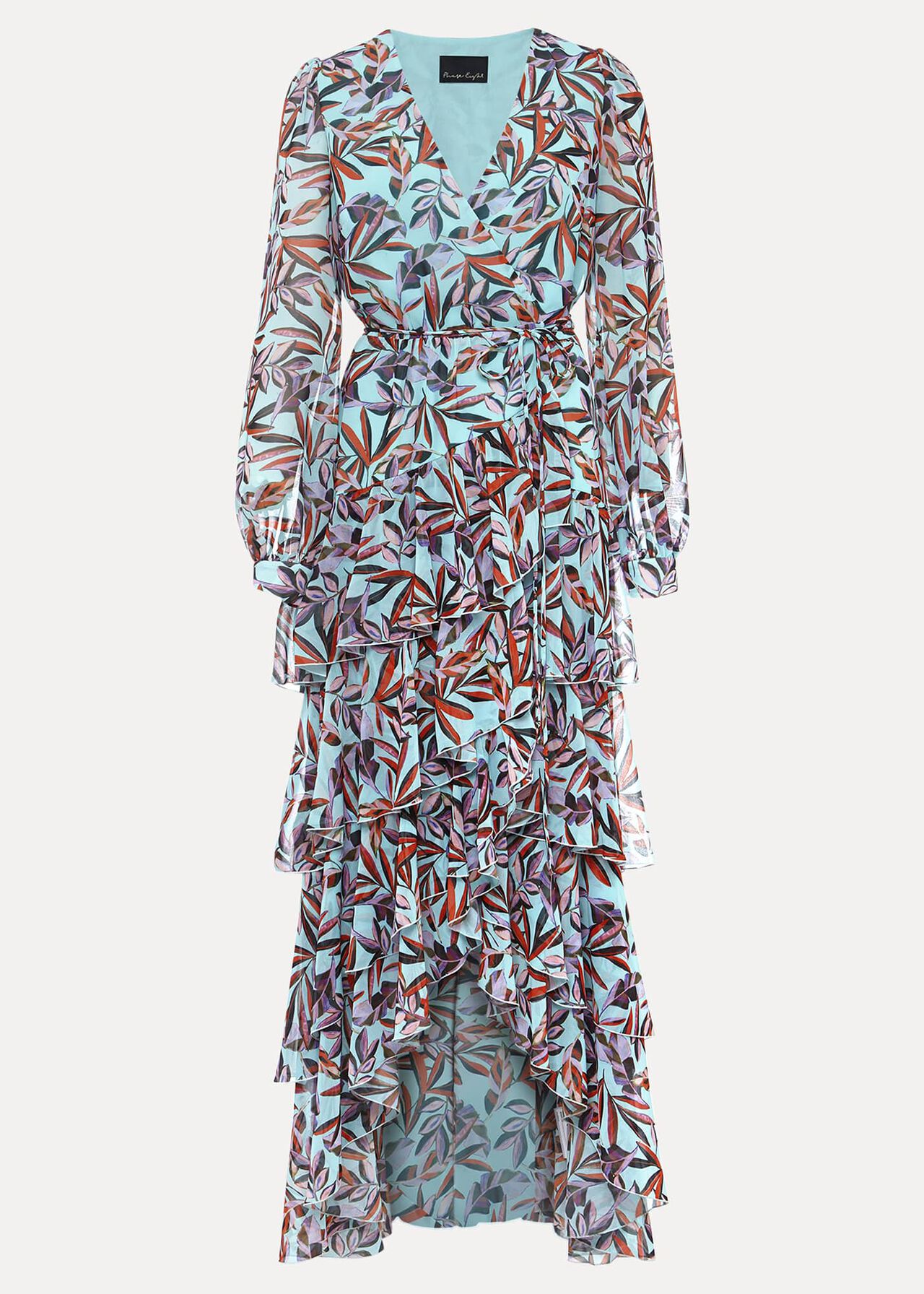 Jada Leaf Print Tiered Maxi Dress | Phase Eight UK
