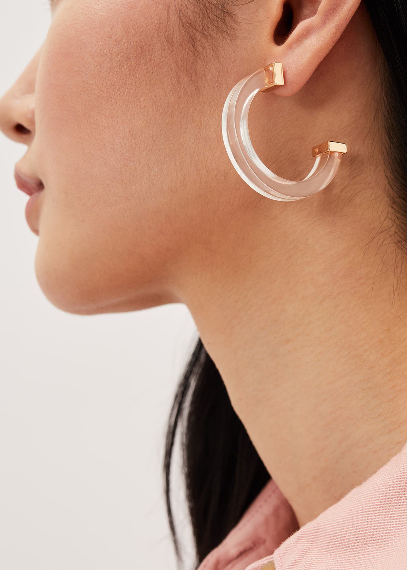 Clear Hoop Earring | Phase Eight UK