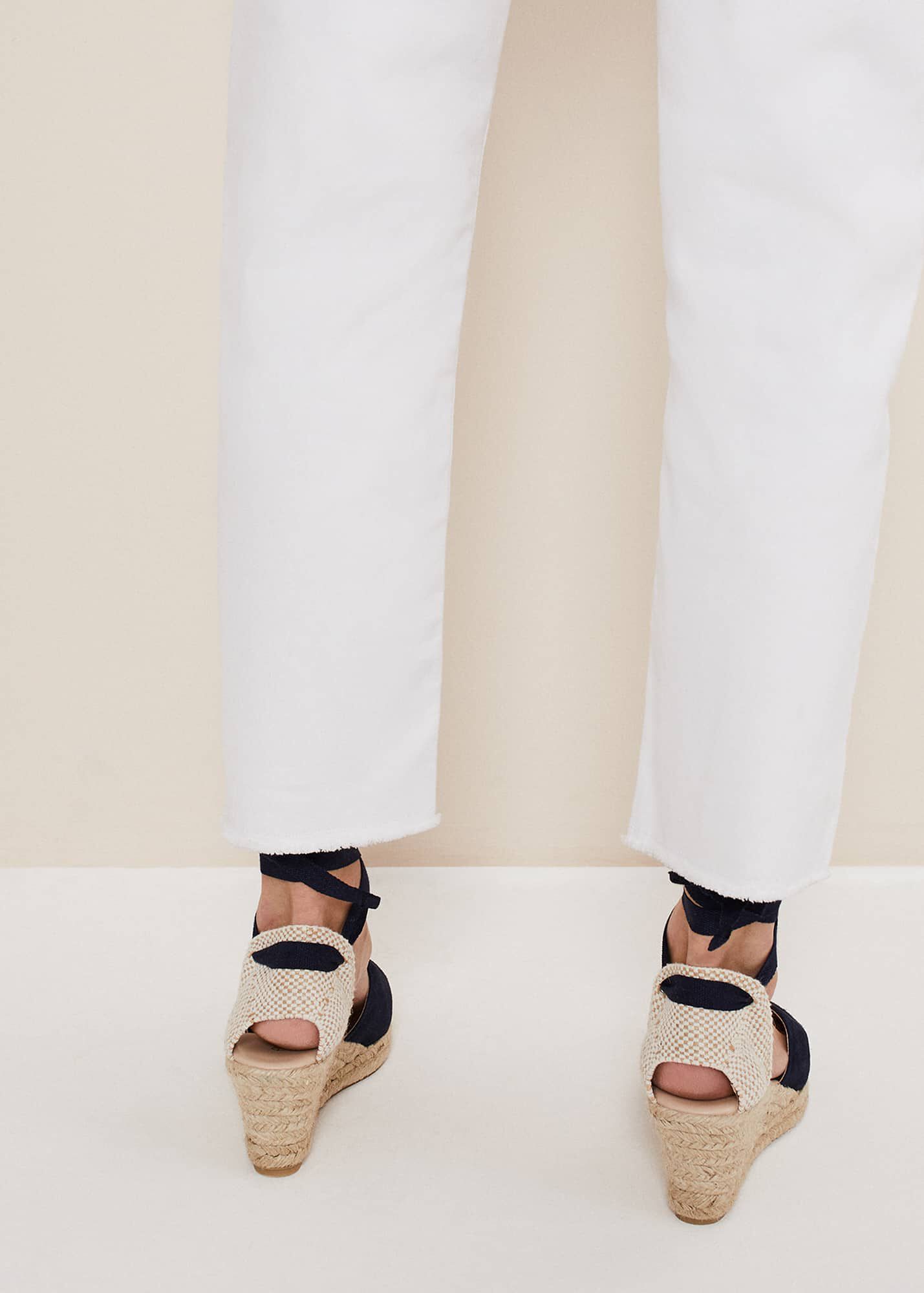 Suede Ankle Tie Espadrille Shoe | Phase Eight UK