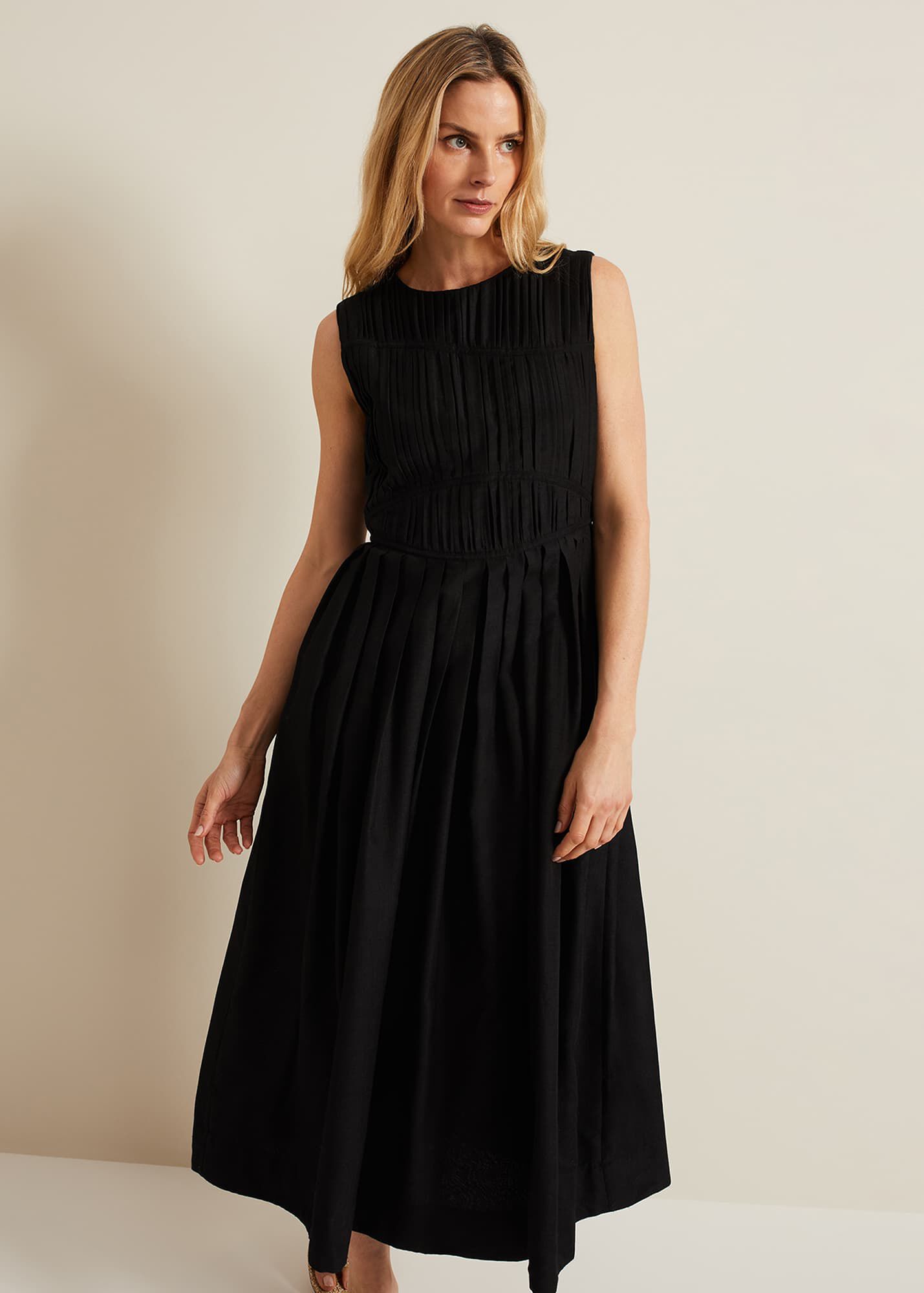 Nala Black Bodice Mini Dress | Phase Eight ROW
