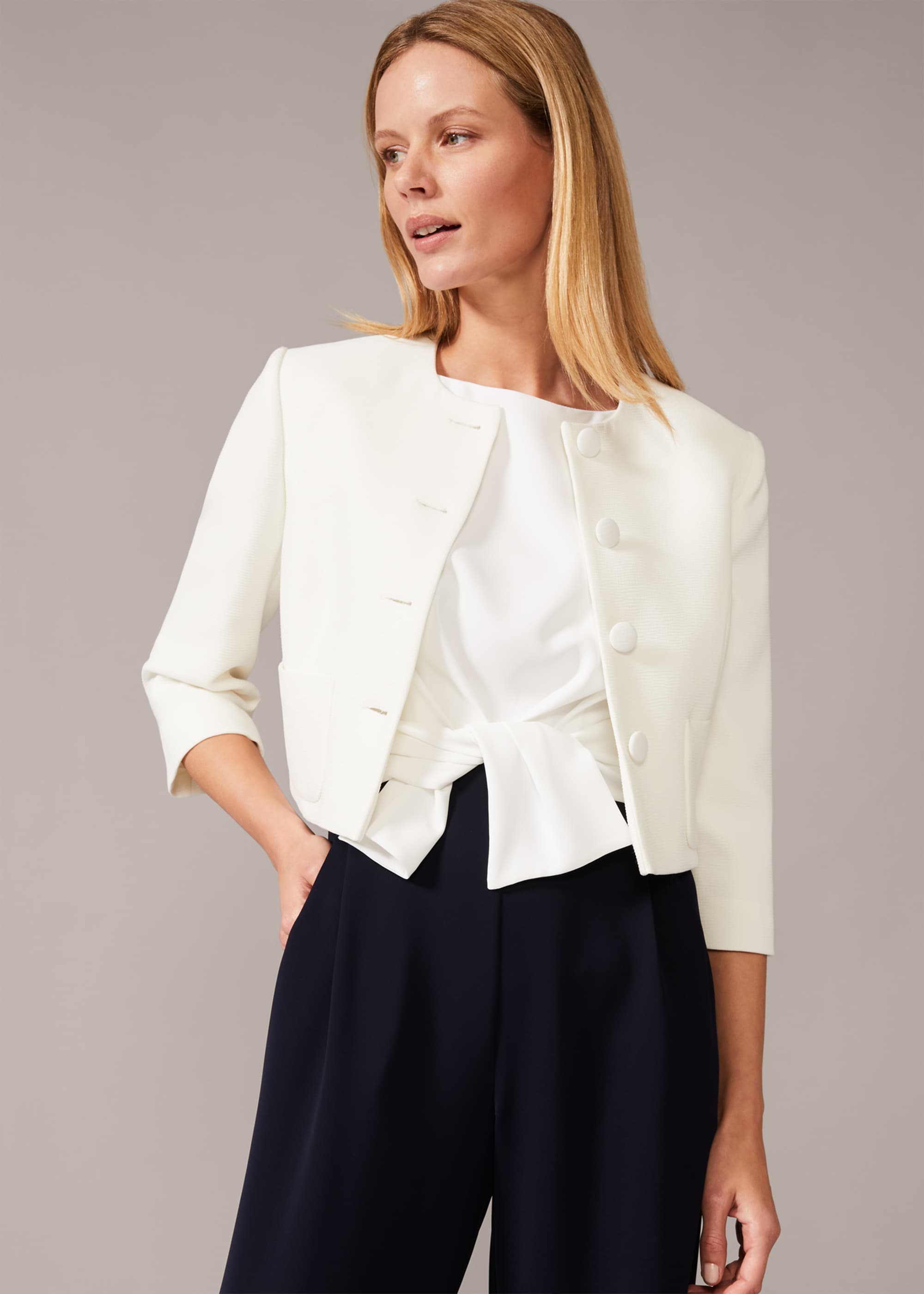 Occasion Jackets Pea Coats Funnel Neck Capes Long Smart Jackets